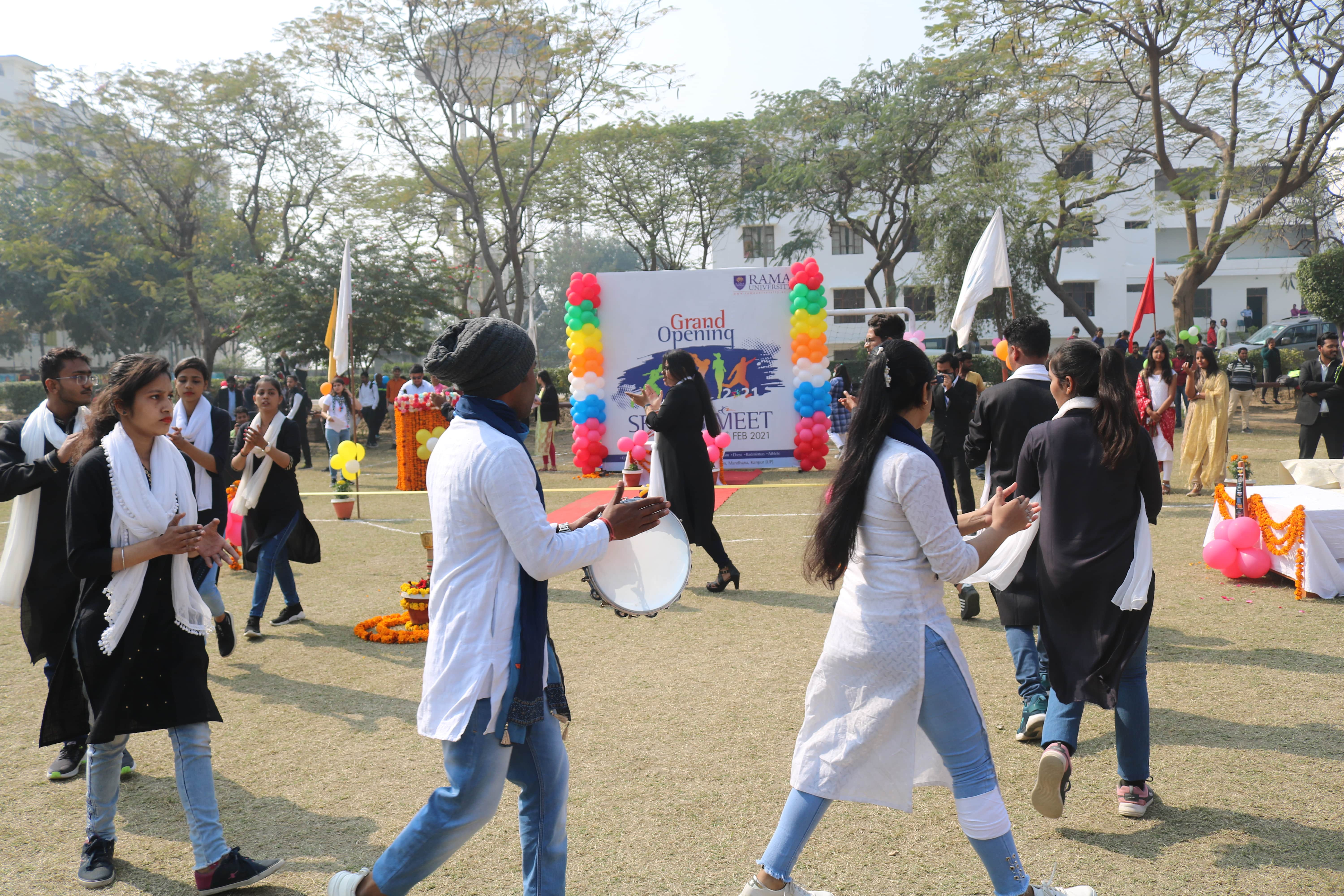 Grand Opening of Sports Meet filled University Grounds with Vehemence