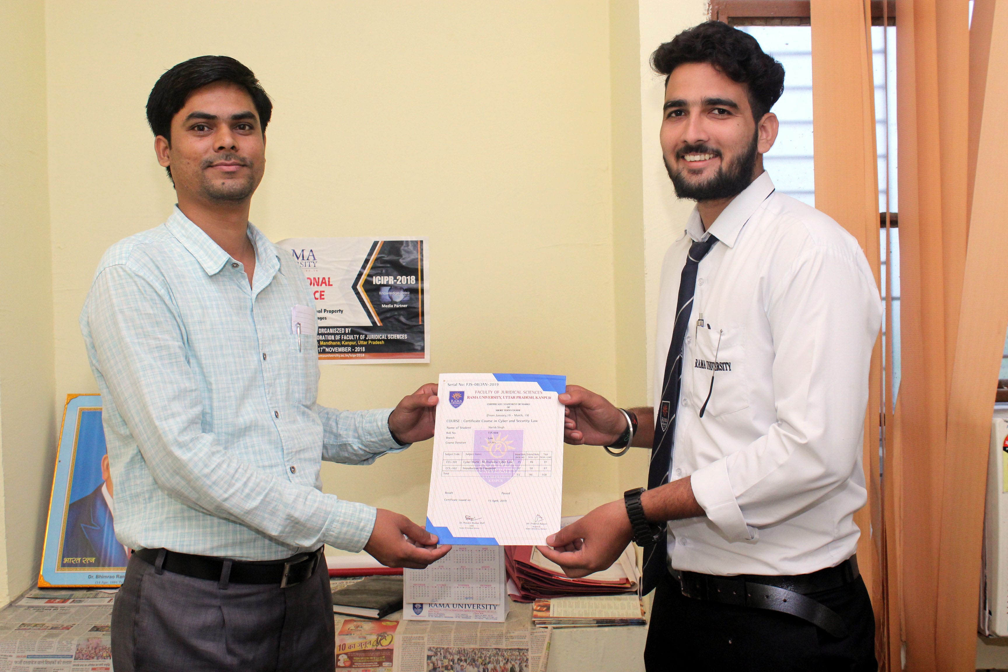 Certificate Distribution Ceremony 2019